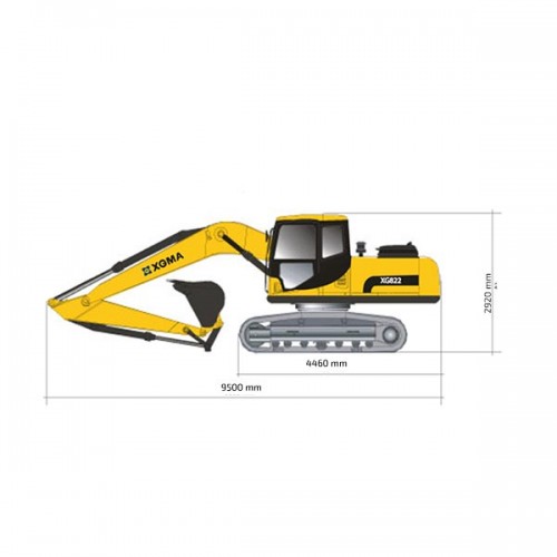 ARRIENDO Y VENTA DE EXCAVADORA XGMA XG822 22 TON - MOTORMAN